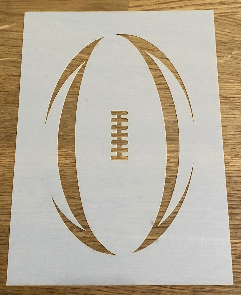 Rugby, Mylar Stencil, Airbrushing, Wall Art, Rugby Ball, Boots, Laser ...