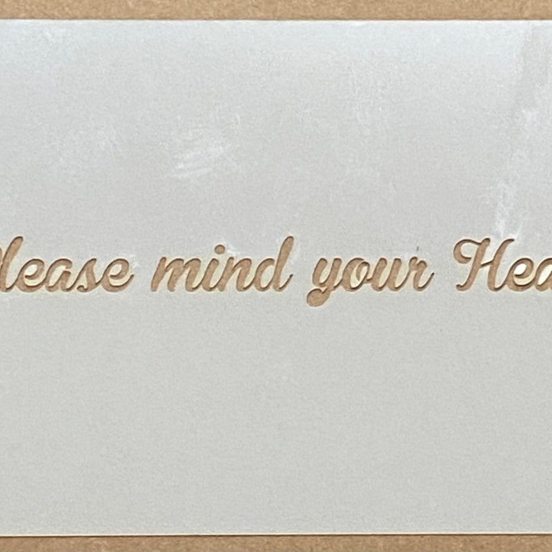 Mind Your Head Signs - Etsy UK
