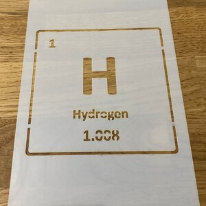 Mylar Stencil, Periodic Table, Airbrushing, Wall Art, Table of Elements ...
