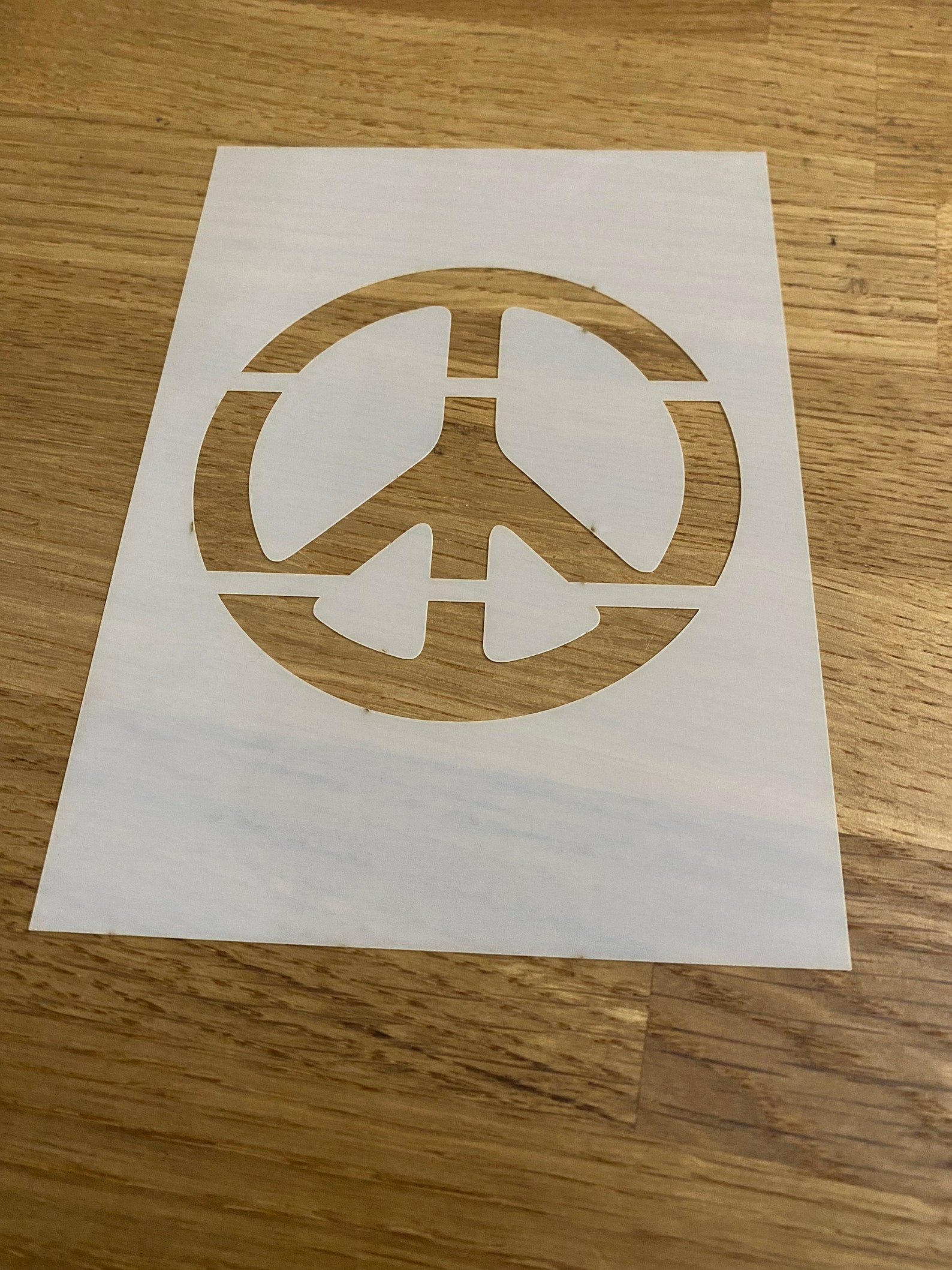 Peace, Mylar Stencil, World Peace, Wall Art, Airbrush, Laser Cut ...
