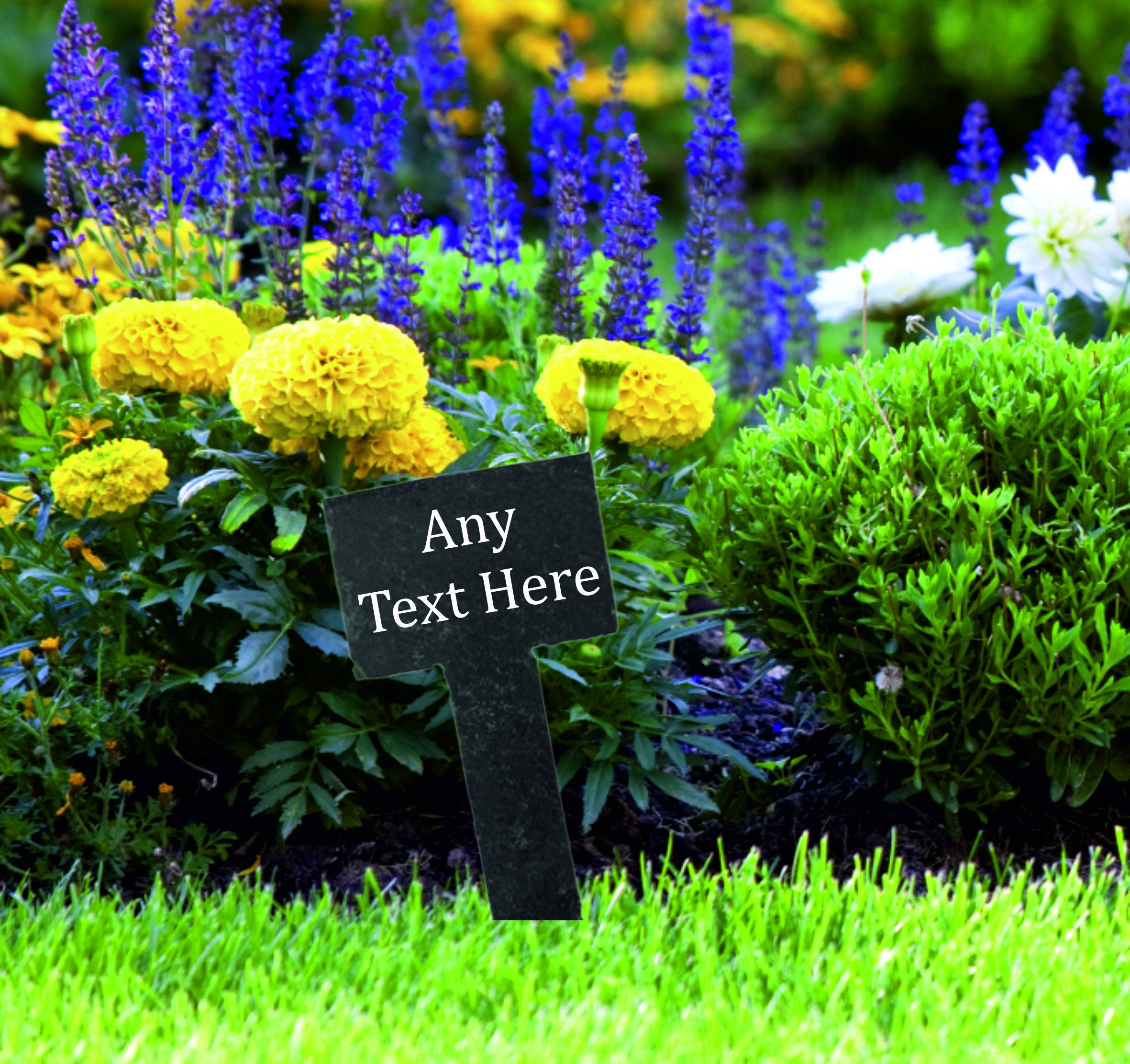 Personalised Engraved Slate Garden Sign Plant Peg Vegetable - Etsy