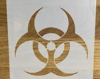 Biohazard Stencil Reusable Biohazard Stencils Large - Etsy