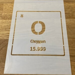 Mylar Stencil, Periodic Table, Airbrushing, Wall Art, Table of Elements ...