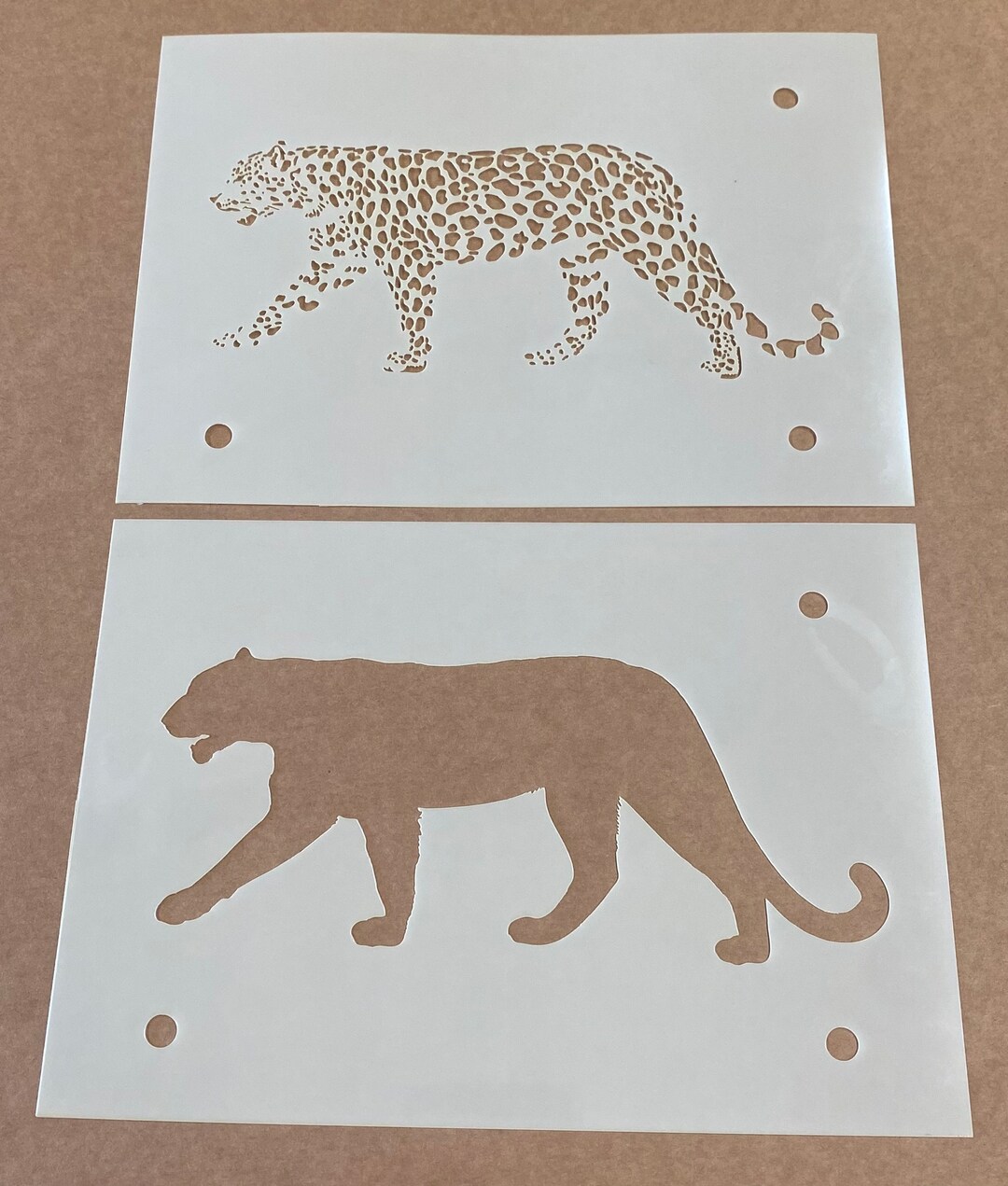 Leopard, Mylar Stencil, Layered Design, Airbrushing, Wall Art, Painting ...