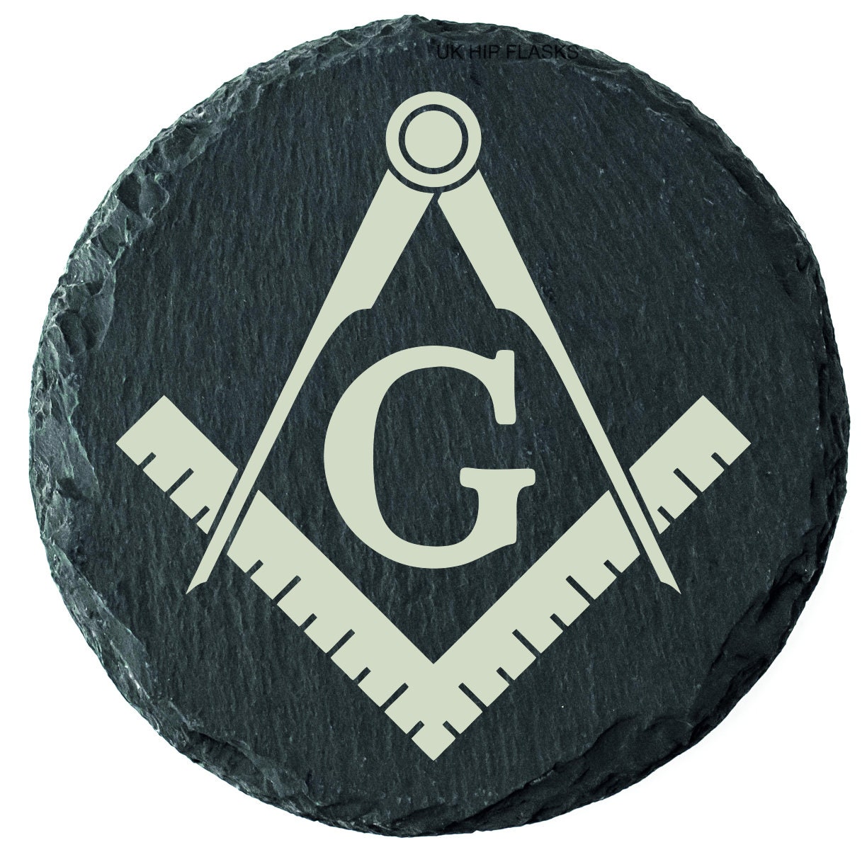 Slate Coaster Free Mason Masonic G Laser Engraved - Etsy