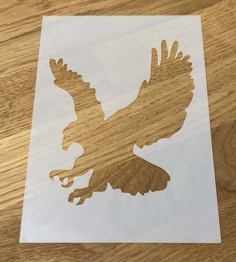 Eagles Mylar Stencil Airbrushing Laser Cut Wall Art USA - Etsy