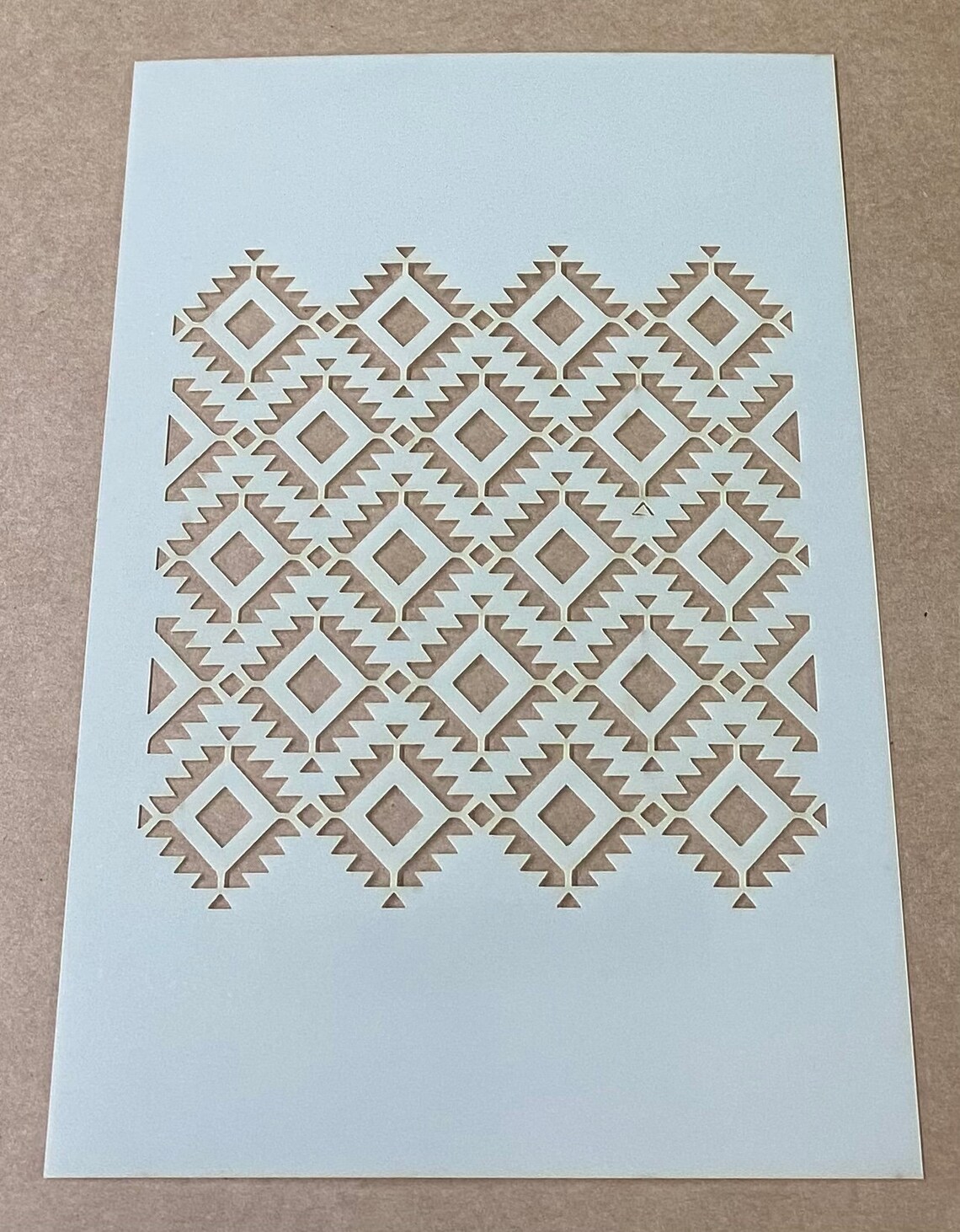 Mylar Stencil, Aztec, Laser Cut, Wall Art, Airbrushing, Painting, Craft ...