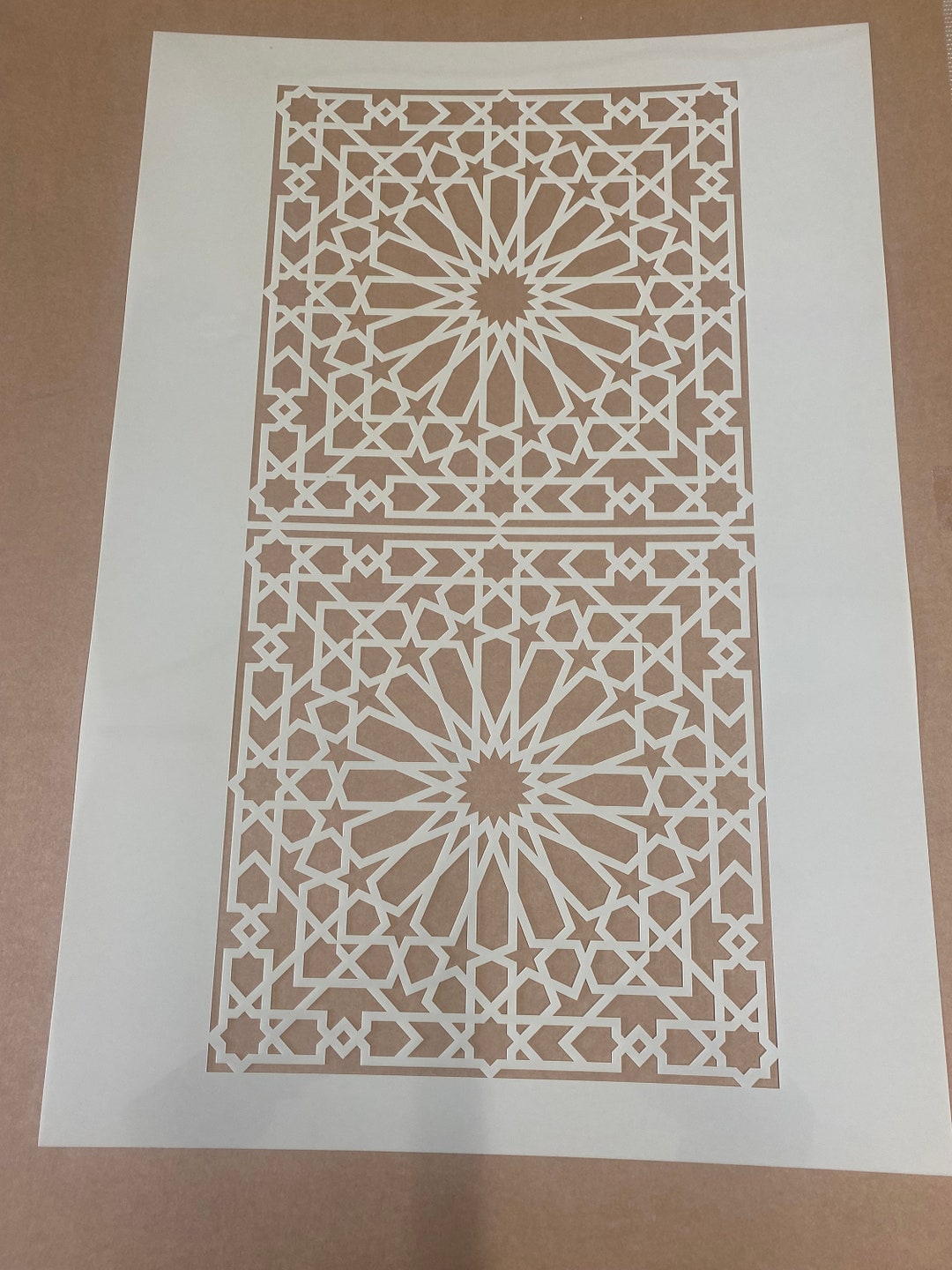 Mylar Stencil, Islamic Pattern, Islam, Muslim, Airbrushing, Wall Art ...