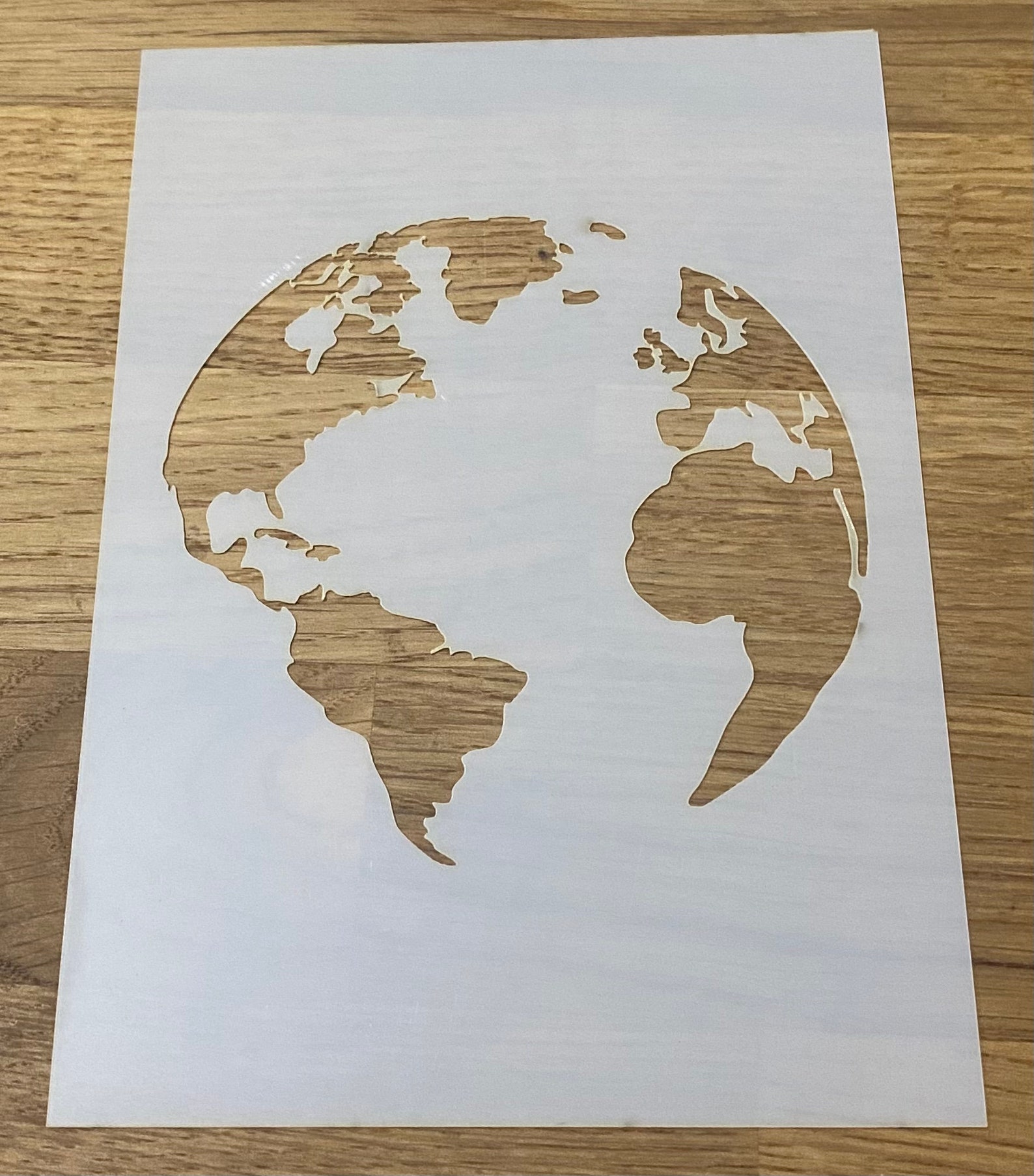 Mylar Stencil Planet Earth Laser Cut Globe Airbrushing - Etsy