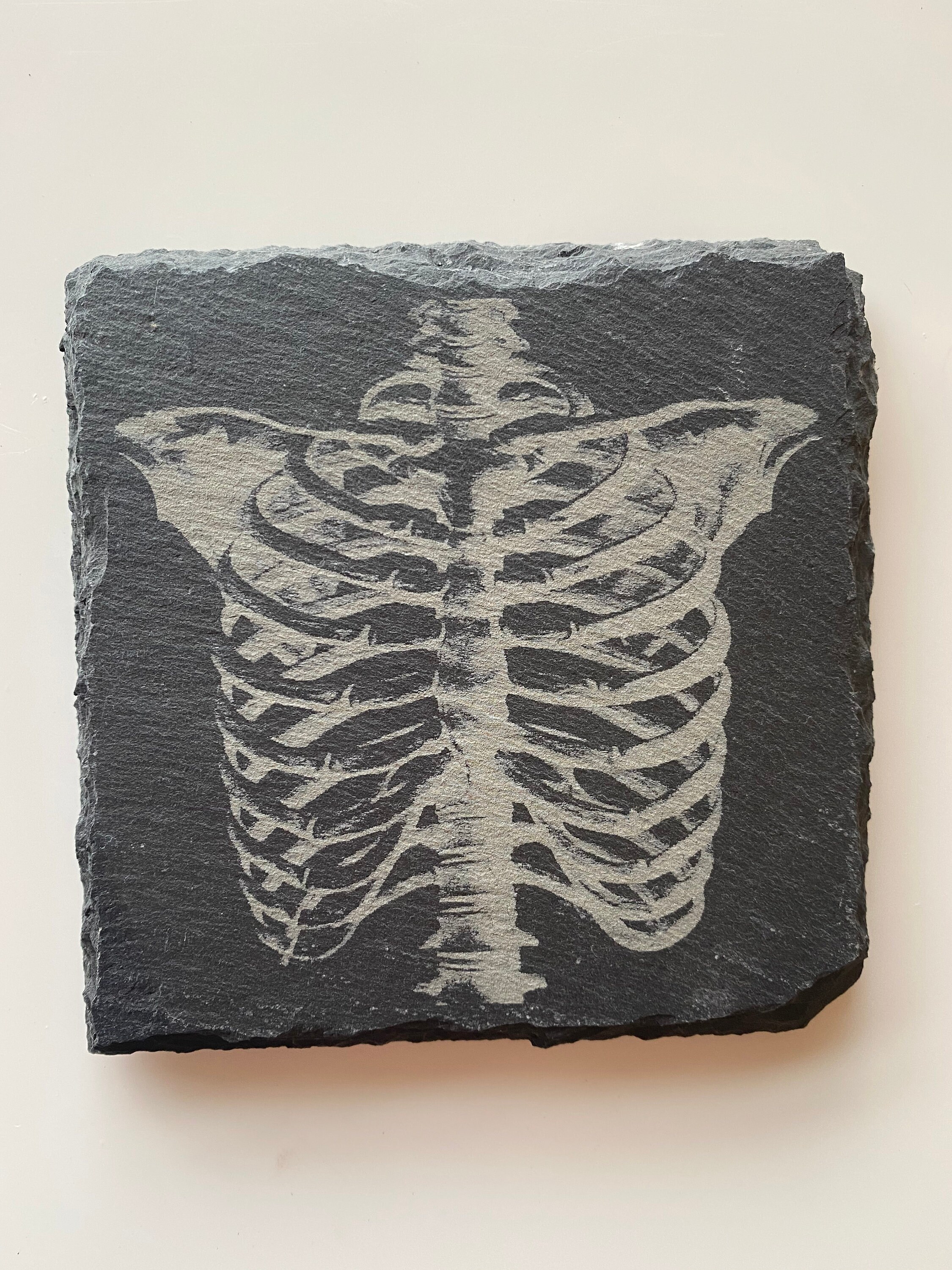 Slate Coaster, Anatomical, Medical, Doctor, Nurse, Gift, Heart, Rib ...