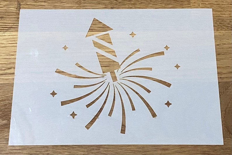 Fireworks, Mylar Stencil, Laser Cut, Wall Art, Airbrushing, Painting ...