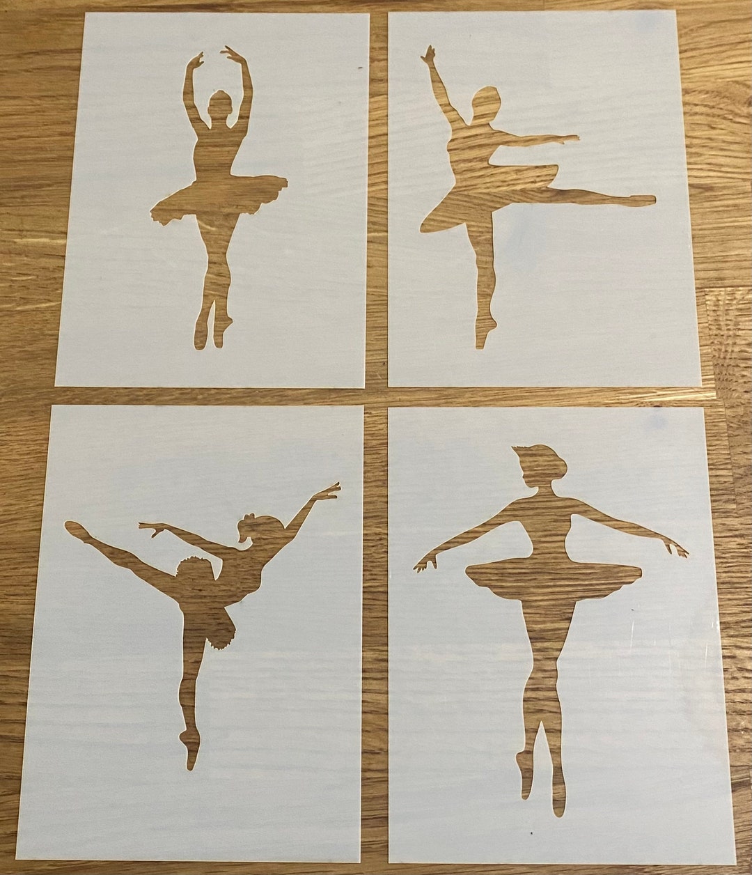 Ballerina, Mylar Stencil, Airbrushing, Wall Art, Laser Cut, Dancing ...