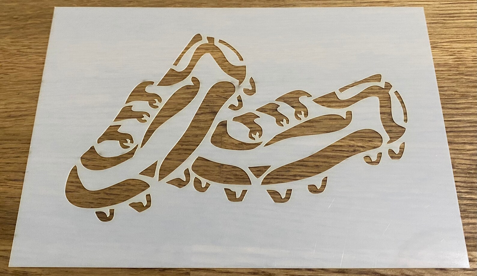 Rugby, Mylar Stencil, Airbrushing, Wall Art, Rugby Ball, Boots, Laser ...