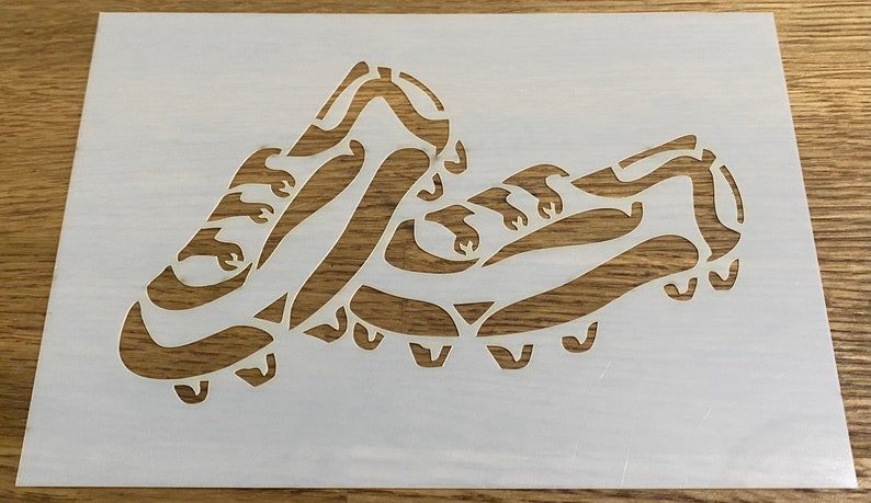 Rugby, Mylar Stencil, Airbrushing, Wall Art, Rugby Ball, Boots, Laser ...