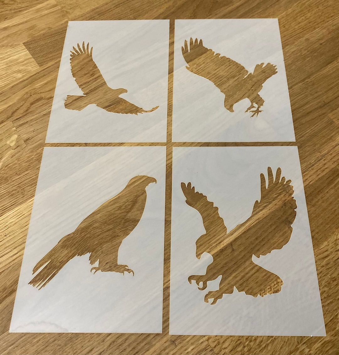 Eagles, Mylar Stencil, Airbrushing, Laser Cut, Wall Art, USA, Painting ...