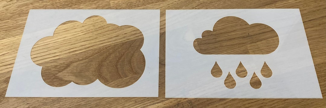 Clouds, Mylar Stencil, Airbrushing, Cloud, Laser Cut, Craft, Wall Art ...