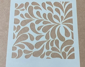 Puddle Splash Water Drops Stencil Reusable Stencil Art - Etsy