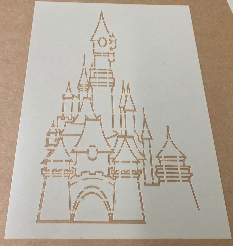 Mylar Stencil Castle Laser Cut Wall Art Airbrushing - Etsy