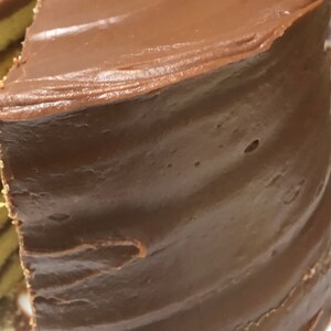 Chocolate Fudge 4 Layer Cake With Golden Yellow Layers, Dessert Food ...