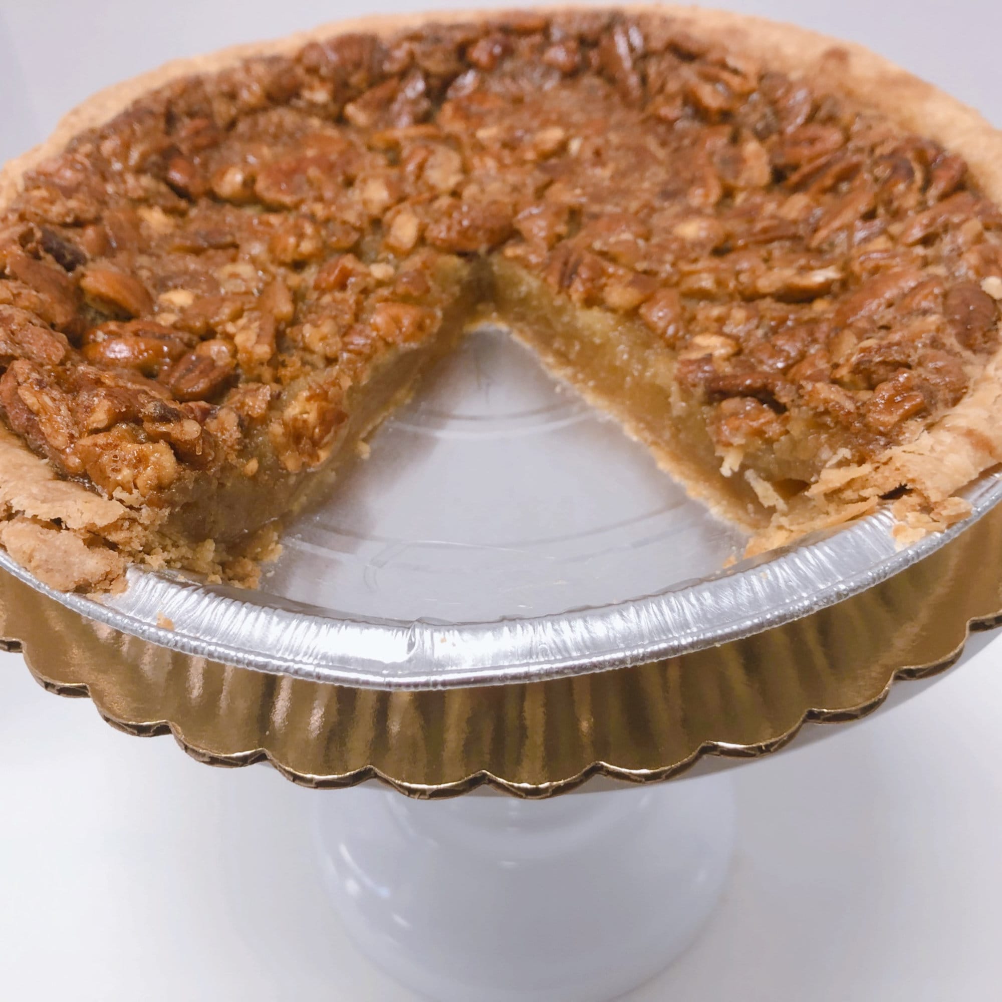 Handmade Gourmet Pecan Pie With Fresh Plump Pecans, Flaky Crust ...
