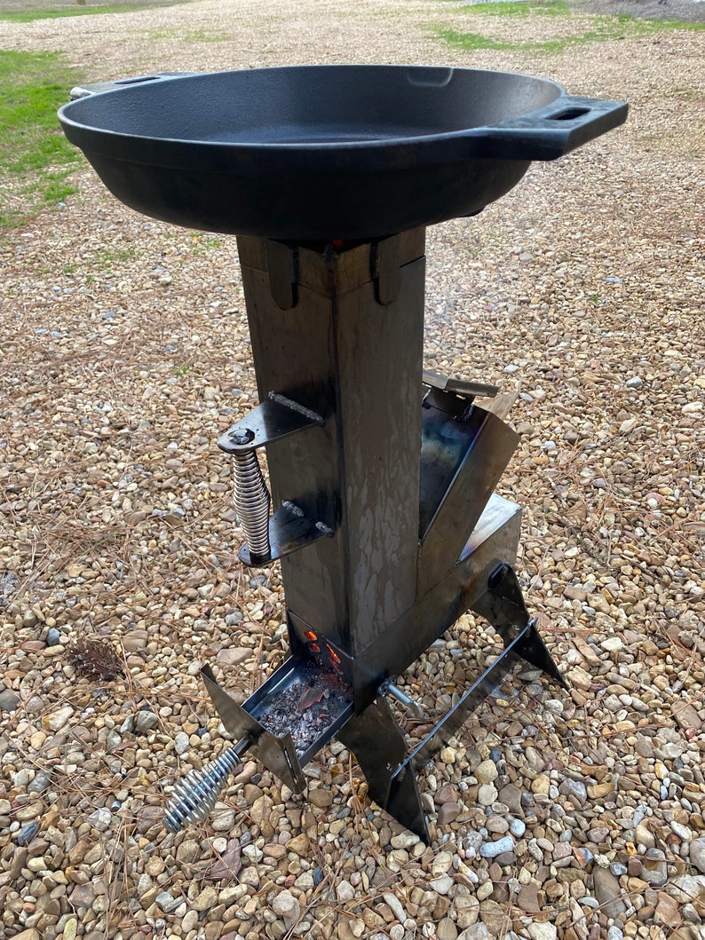 Rocket Stove Only With Skillet Holder Attachment - Etsy