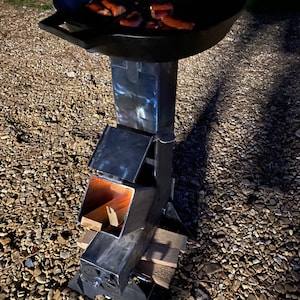Rocket Stove Only With Skillet Holder Attachment - Etsy