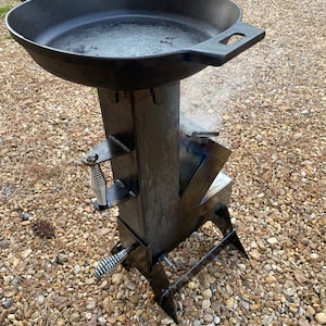 Rocket Stove Only With Skillet Holder Attachment - Etsy