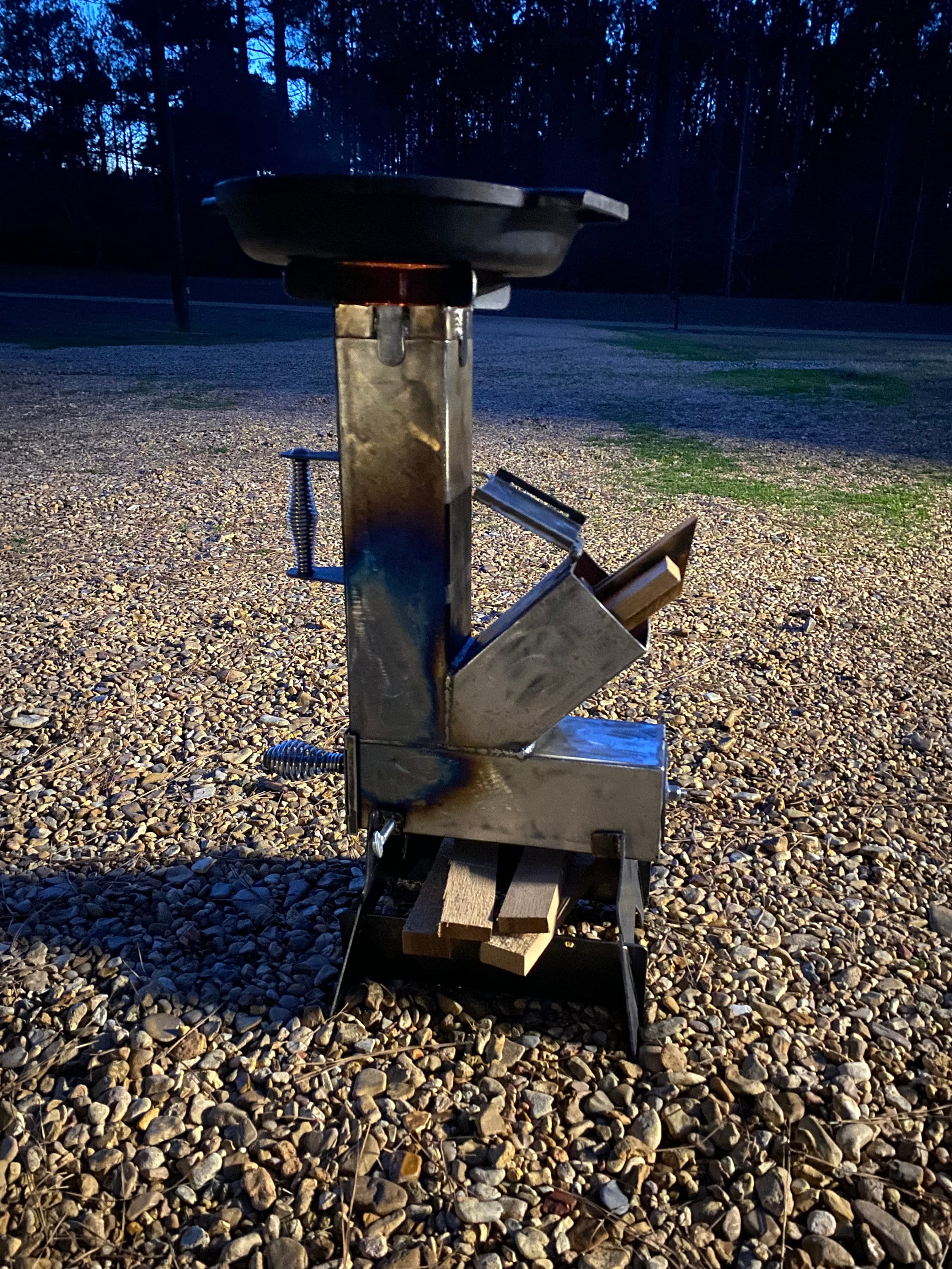 Rocket Stove Only With Skillet Holder Attachment - Etsy