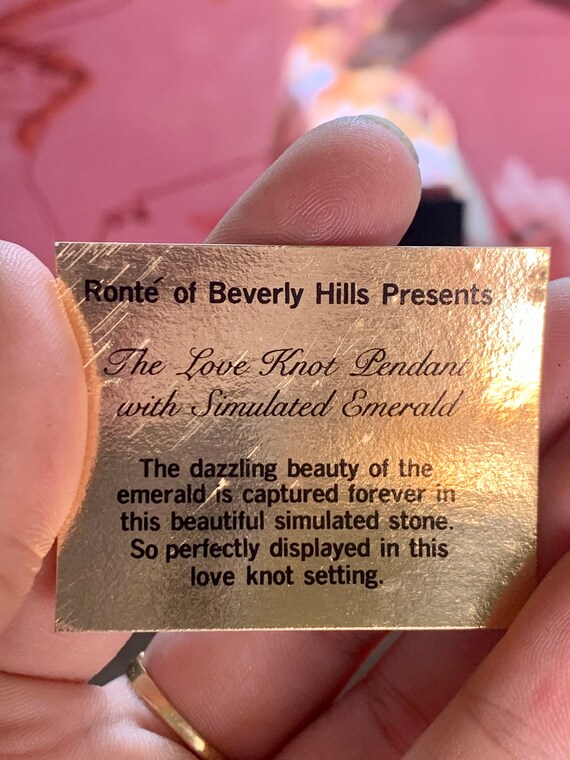 Vintage Ronté of Beverly Hills Gold Filigree Love Kno… - Gem