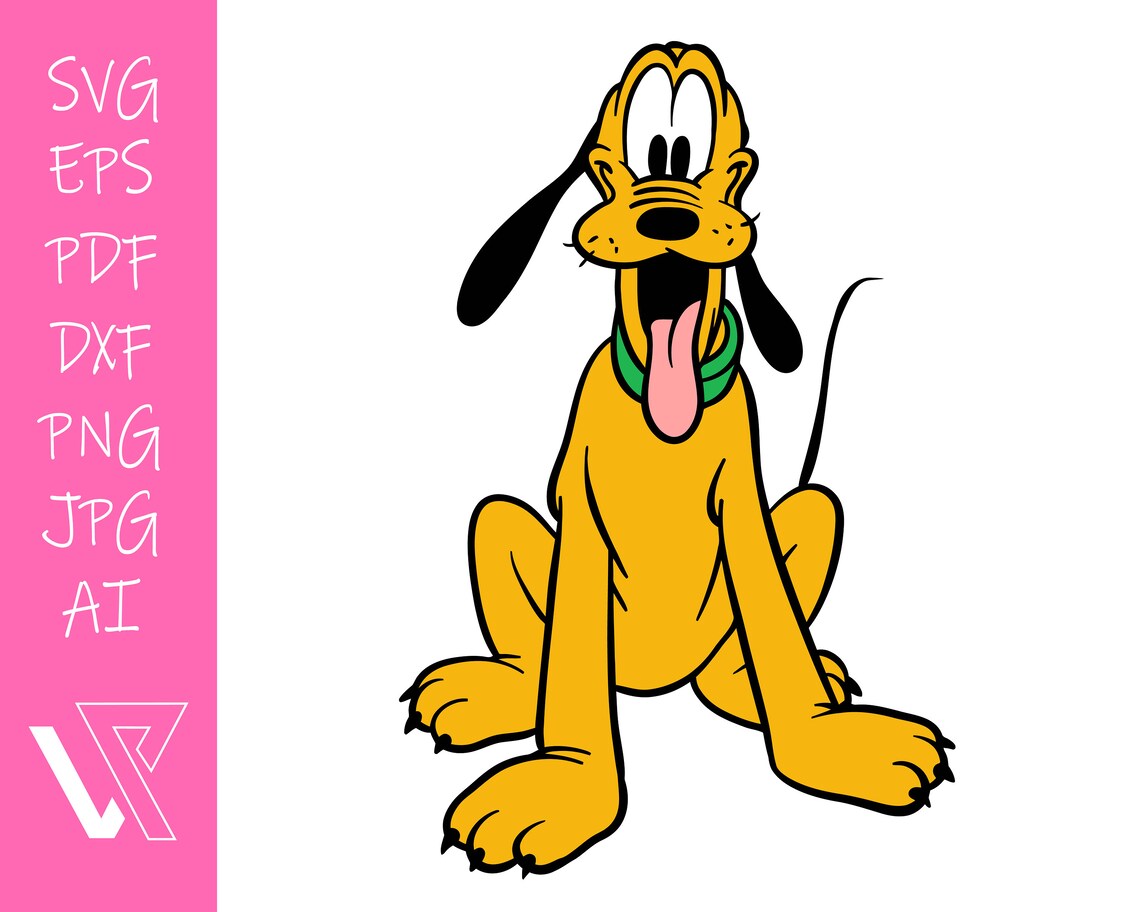 Pluto Layered SVG Cricut Cut File Silhouette Vector Artwork Instant ...