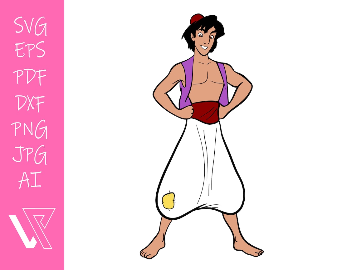 Aladdin Layered SVG Cricut Cut File Silhouette Vector Artwork Instant ...