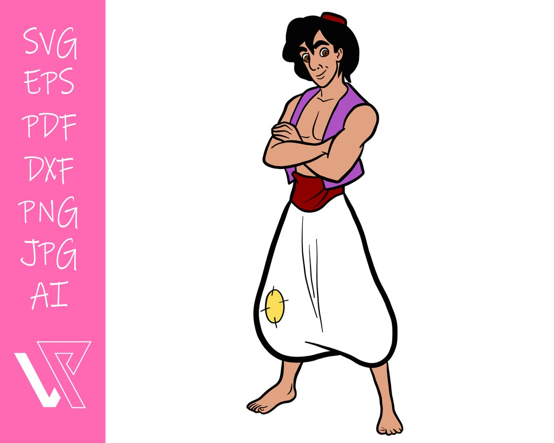 Aladdin Layered SVG Cricut Cut File Silhouette Vector Artwork Instant ...