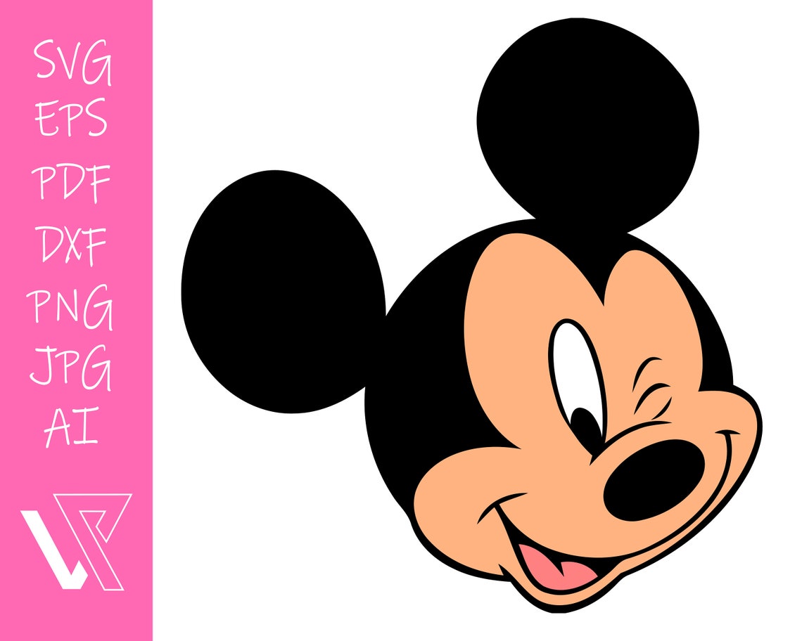 Mickey Mouse Layered SVG Cricut Cut File Silhouette Vector - Etsy