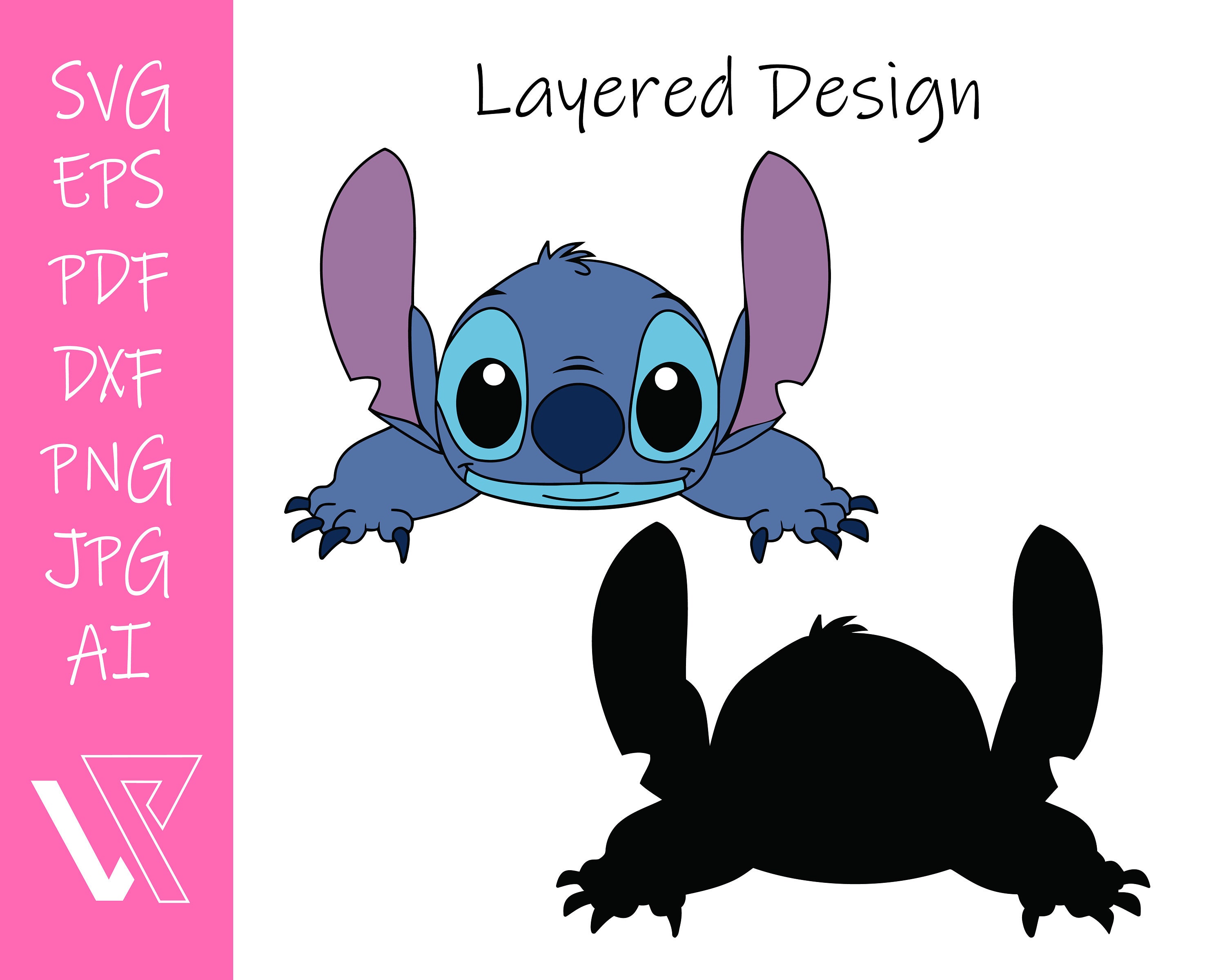 Stitch Layered SVG Cricut Cut File Silhouette Vector Artwork - Etsy Ireland