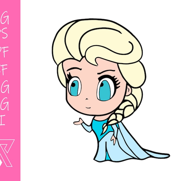 Elsa Chibi - Etsy