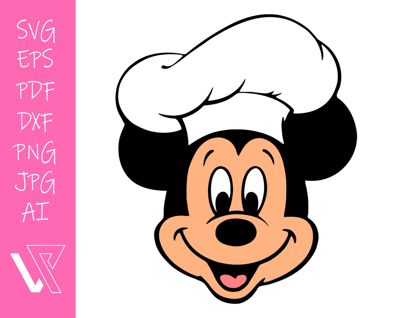 Mickey Mouse Layered SVG Cricut Cut File Silhouette Vector Artwork ...