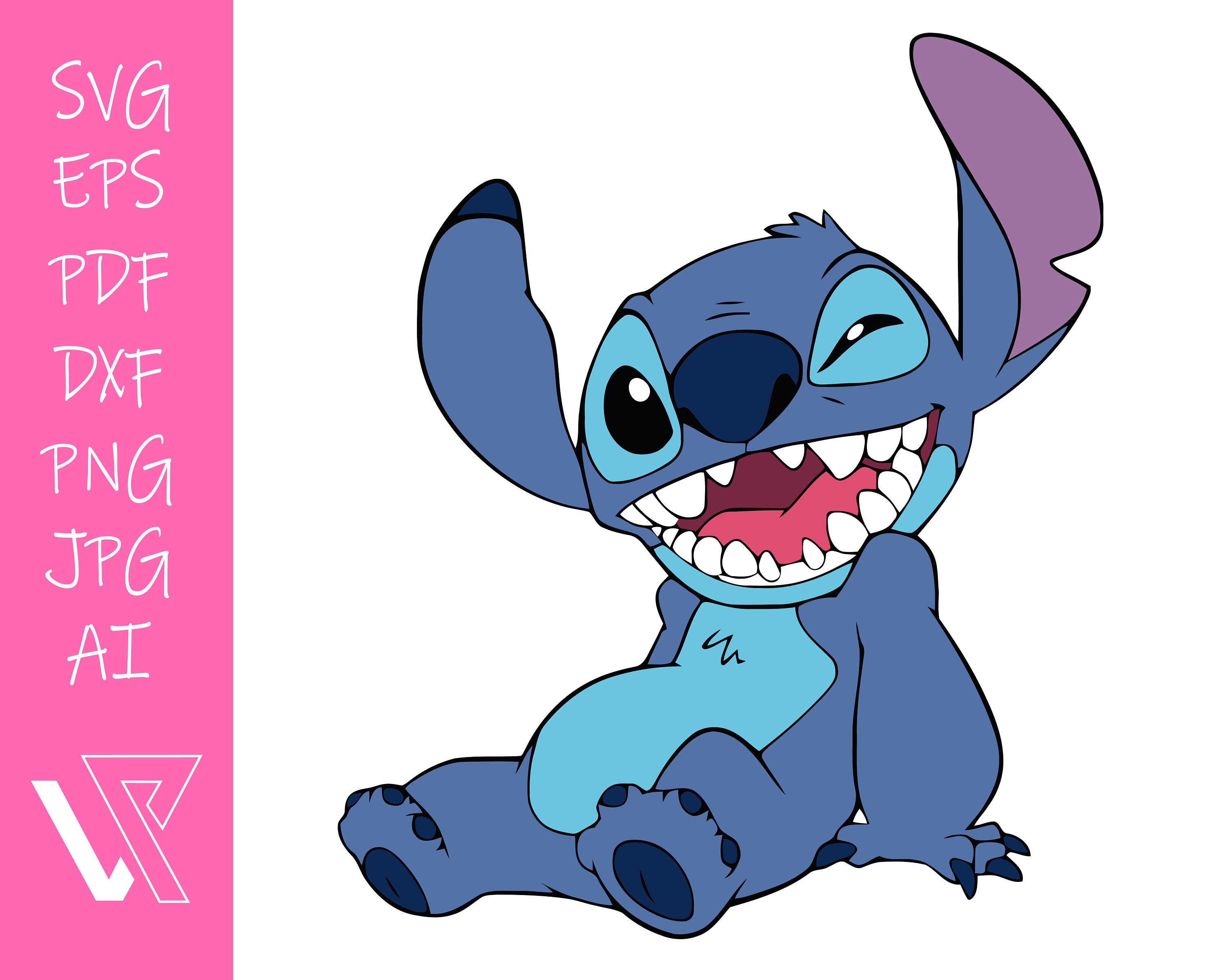 Stitch Layered SVG Cricut Cut File Silhouette Vector Artwork Instant ...