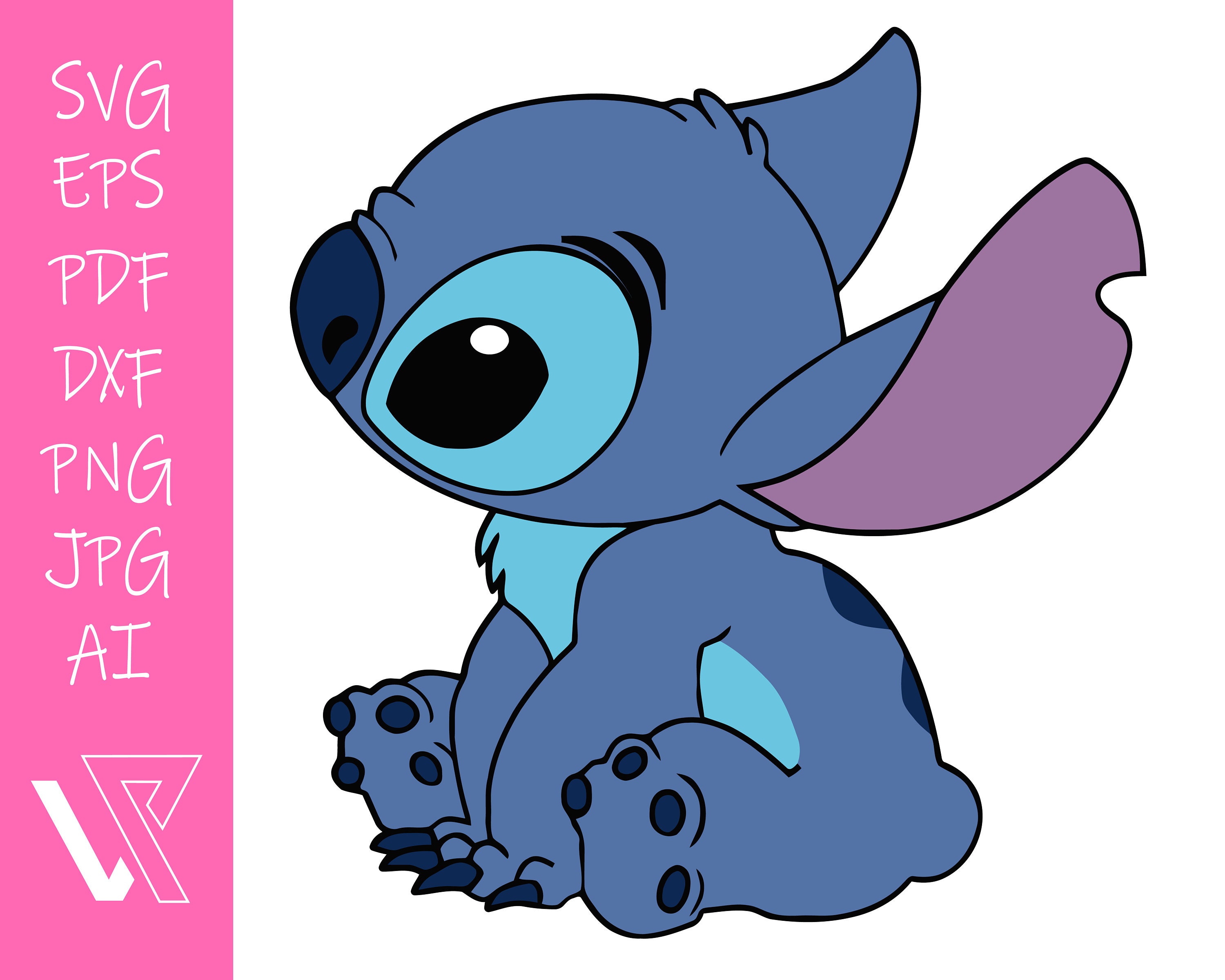 Stitch Layered SVG Cricut Cut File Silhouette Vector Artwork Instant ...