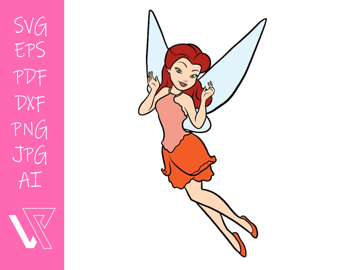 Rosetta Fairy, Tinkerbell Layered SVG Cricut Cut File Silhouette Vector ...