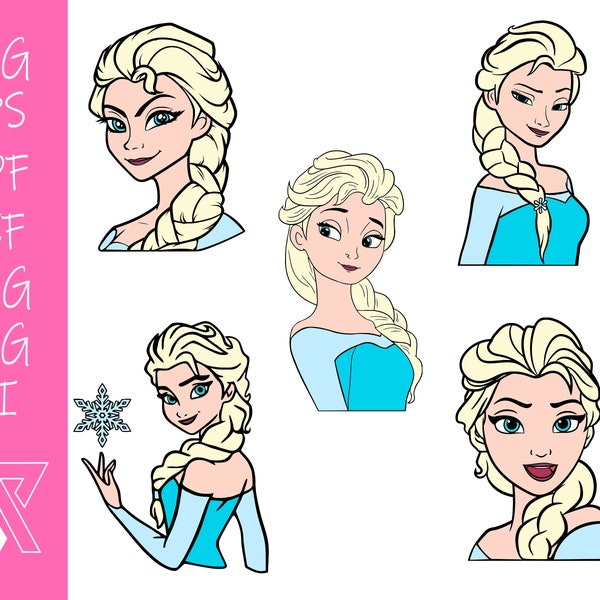 Elsa Silhouette - Etsy