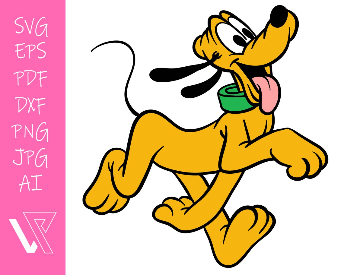 Pluto Layered SVG Cricut Cut File Silhouette Vector Artwork Instant ...