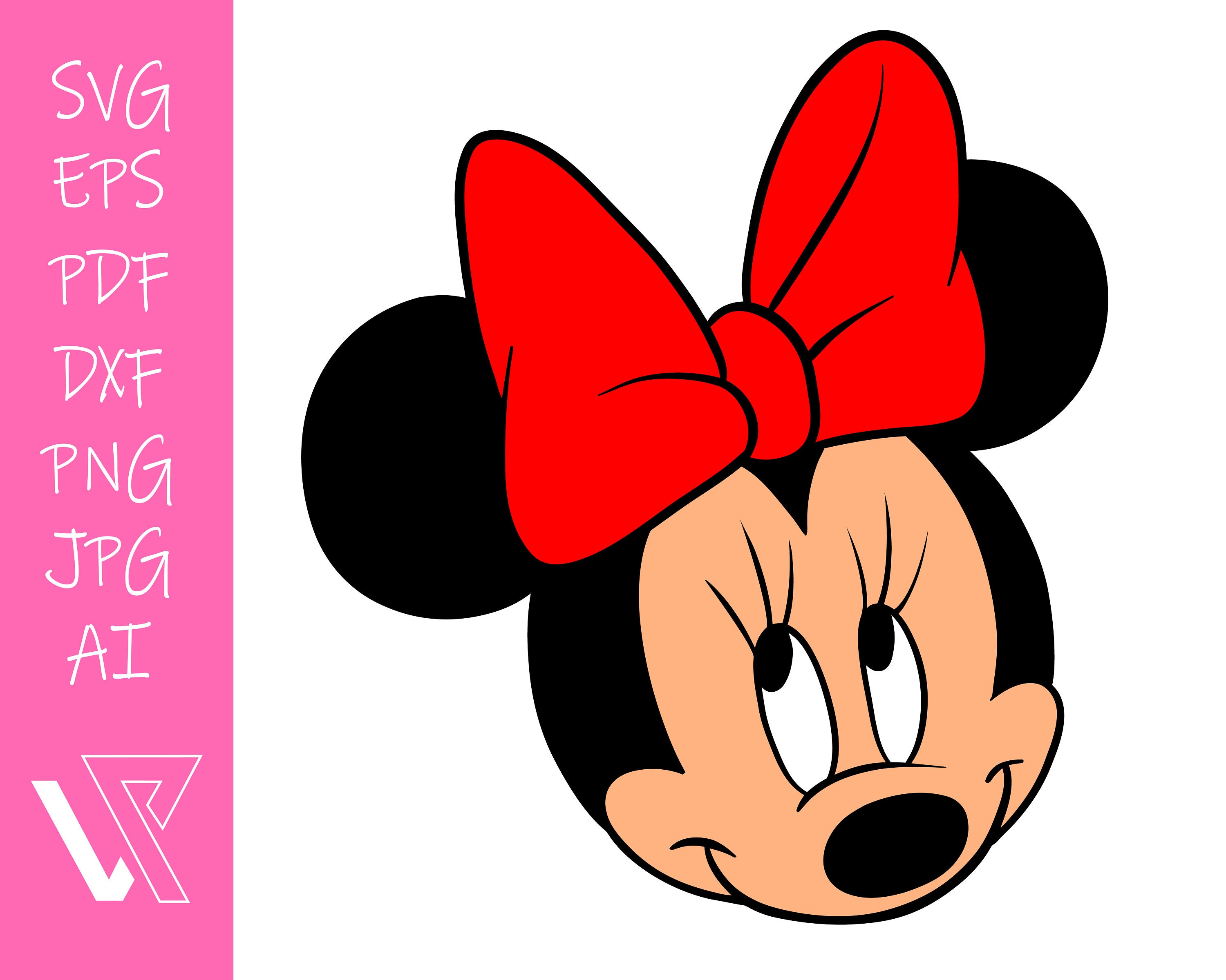 Art And Collectibles Clip Art Minnie Mouse Layered Svg Cricut Cut File