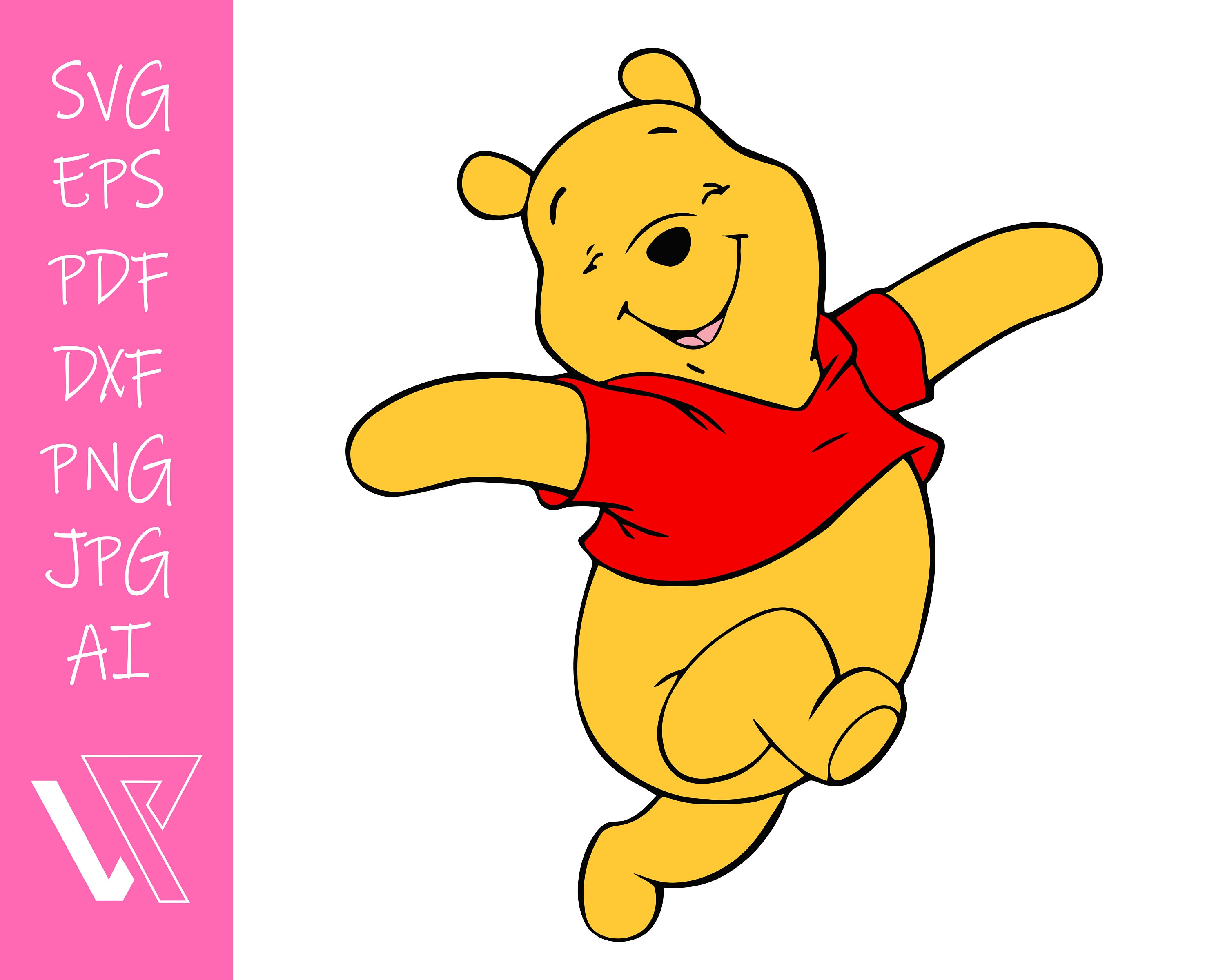 Tigger Winnie the Pooh Layered SVG Cricut Cut File Silhouette Vector Artwork Digital Instant ...