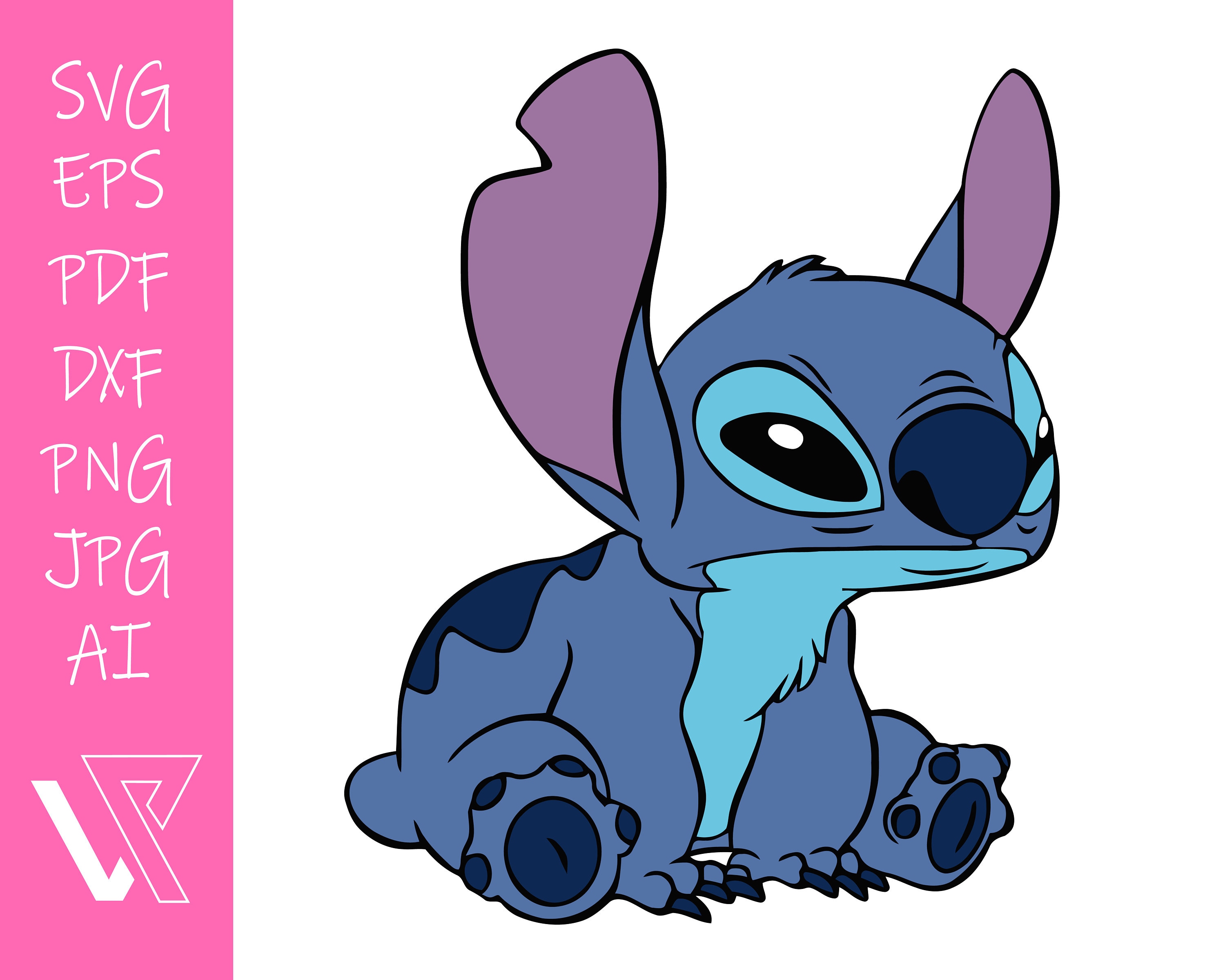 Stitch Layered SVG Cricut Cut File Silhouette Vector Artwork Instant ...