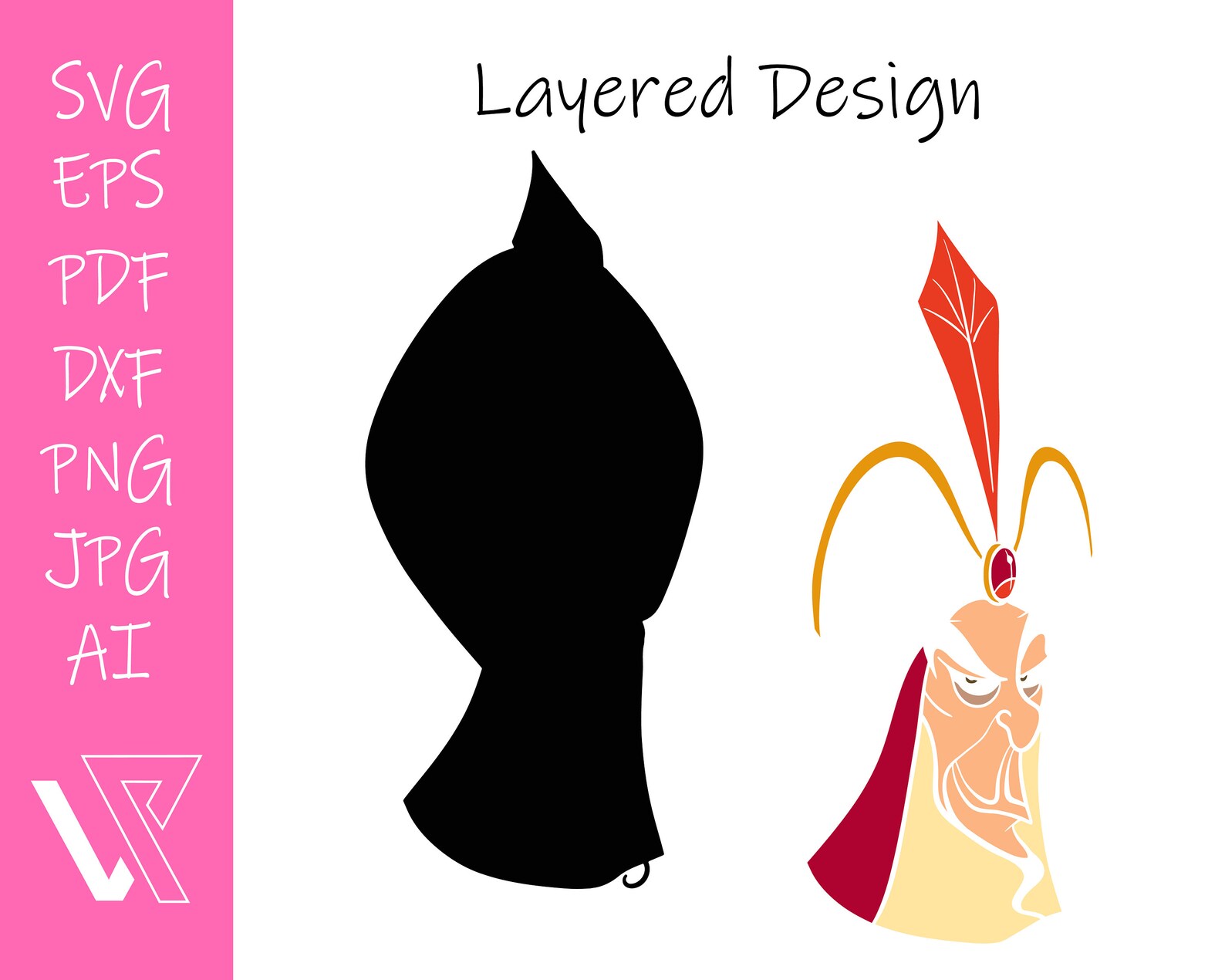 Jafar Aladdin Layered SVG Cricut Cut File Silhouette Vector Artwork ...