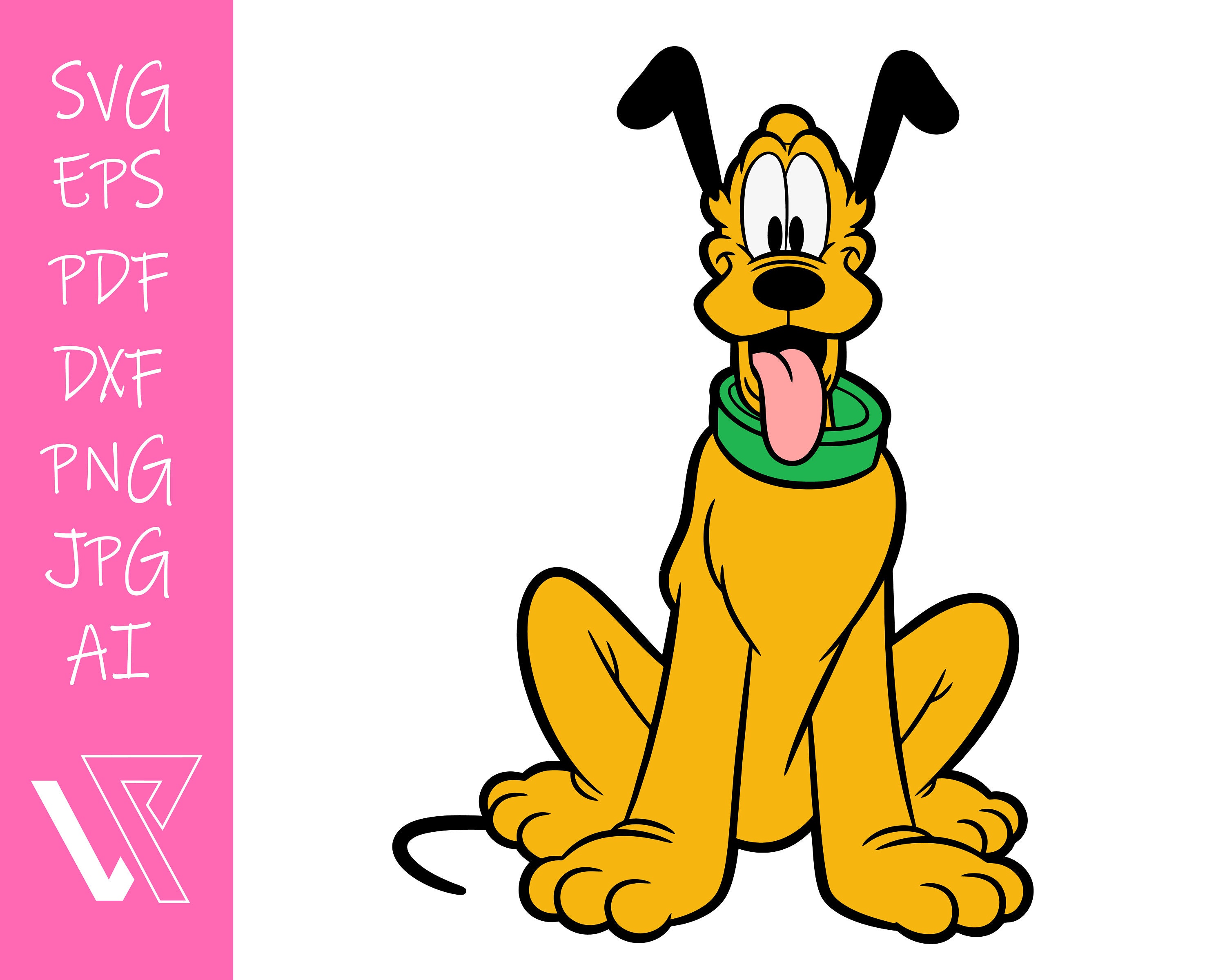 Pluto Layered SVG Cricut Cut File Silhouette Vector Artwork Instant Download Clip Art Sticker ...