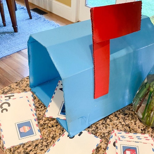 Alphabet Mail Postcard Stamp Shapes Color Matching Stamp and - Etsy