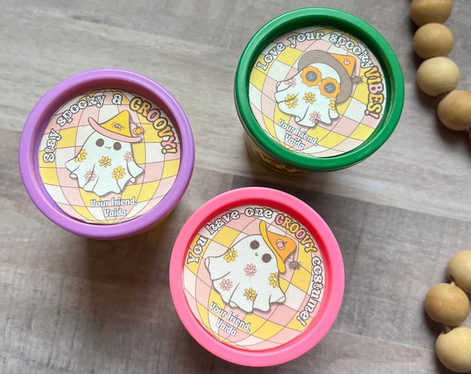 Ghost Playdough Holder, Halloween Classroom Gift Tags, School Class ...