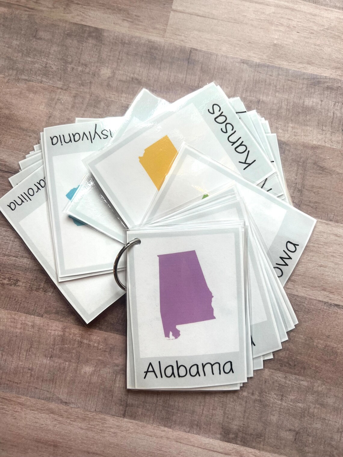 U.S. States, Printable Flashcards. United States, State Cards, U.S ...