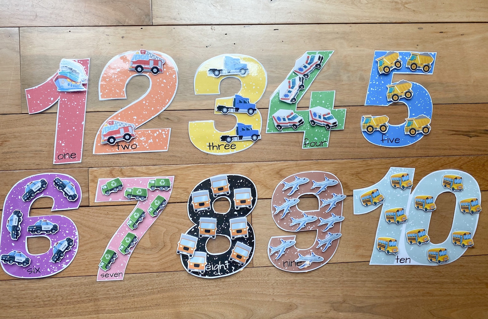 Number Velcro Activity, Number Wall, Classroom Number Matching Chart ...